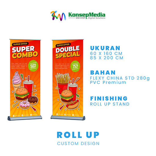Roll Up 85 x 200cm | Konsep Media